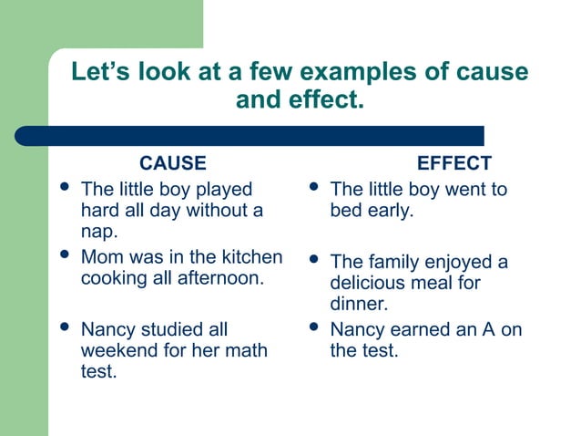 Cause and Effect Types of Speech Style English Grade 9 | PPT