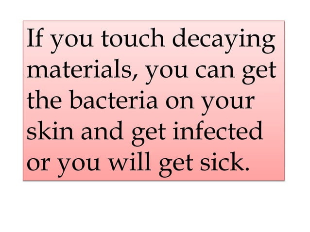 Lesson 4 - Causes and effecs of decayng materilas to one_s health and ...