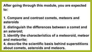 comets and asteroidssssssssssssssssspptx | PPT