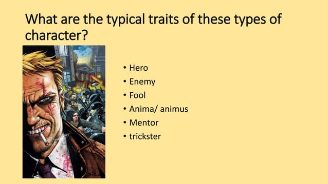 Lesson 4 comics and graphic novel production character | PPT