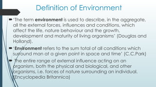 LESSON 4-Composition of environment,balance of nature and why we need ...