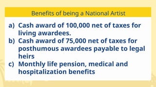 National Artists of the Philippines - CPAR | PPTX