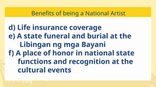 National Artists of the Philippines - CPAR | PPTX