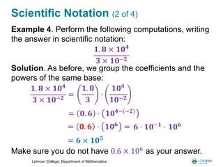 Lesson 4: Decimal to Scientific Notation | PPTX