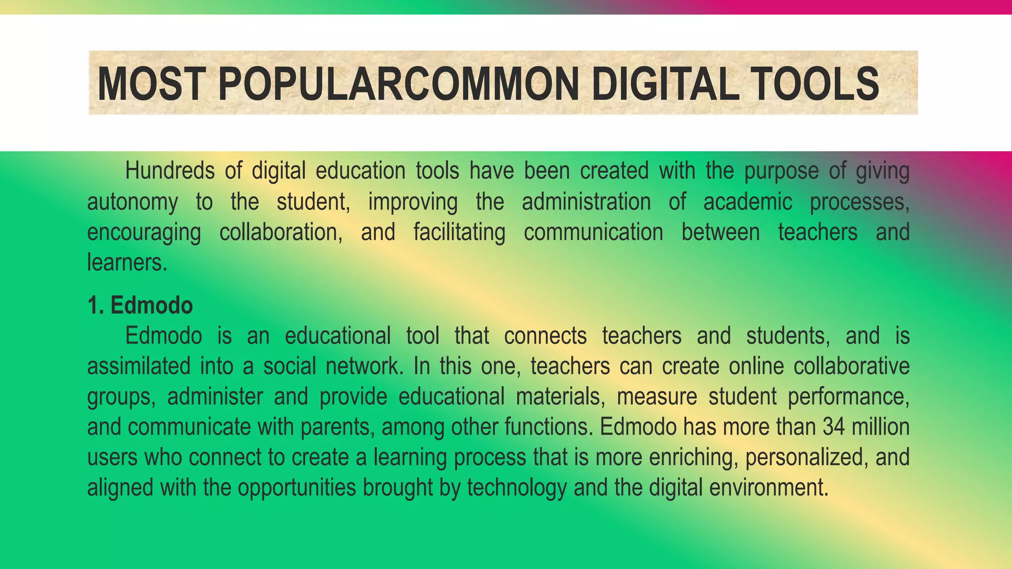 Lesson 4 digital education tools | PPTX