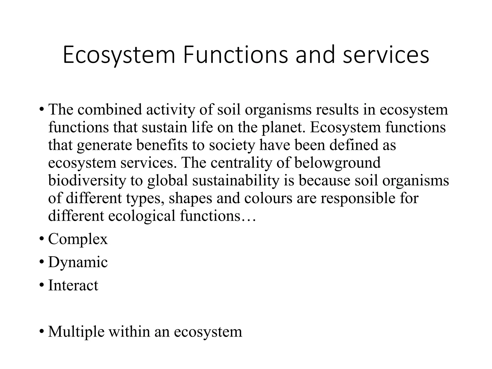 Lesson 4 Ecosystem functions and ecosystem services | PDF