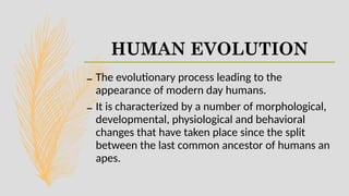 LESSON 4 EVOLUTION OF MAN POWERPOINT PRE | PPT