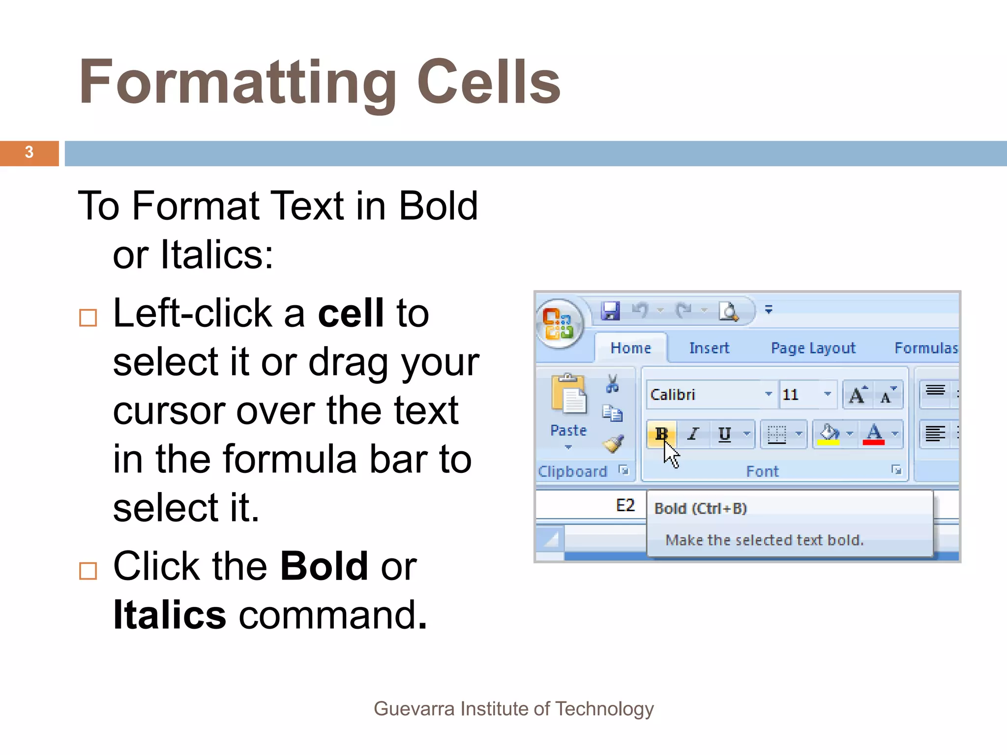 Lesson4 Formatting Text | PPT