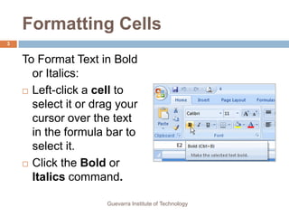 Lesson4 formatting text | PPT
