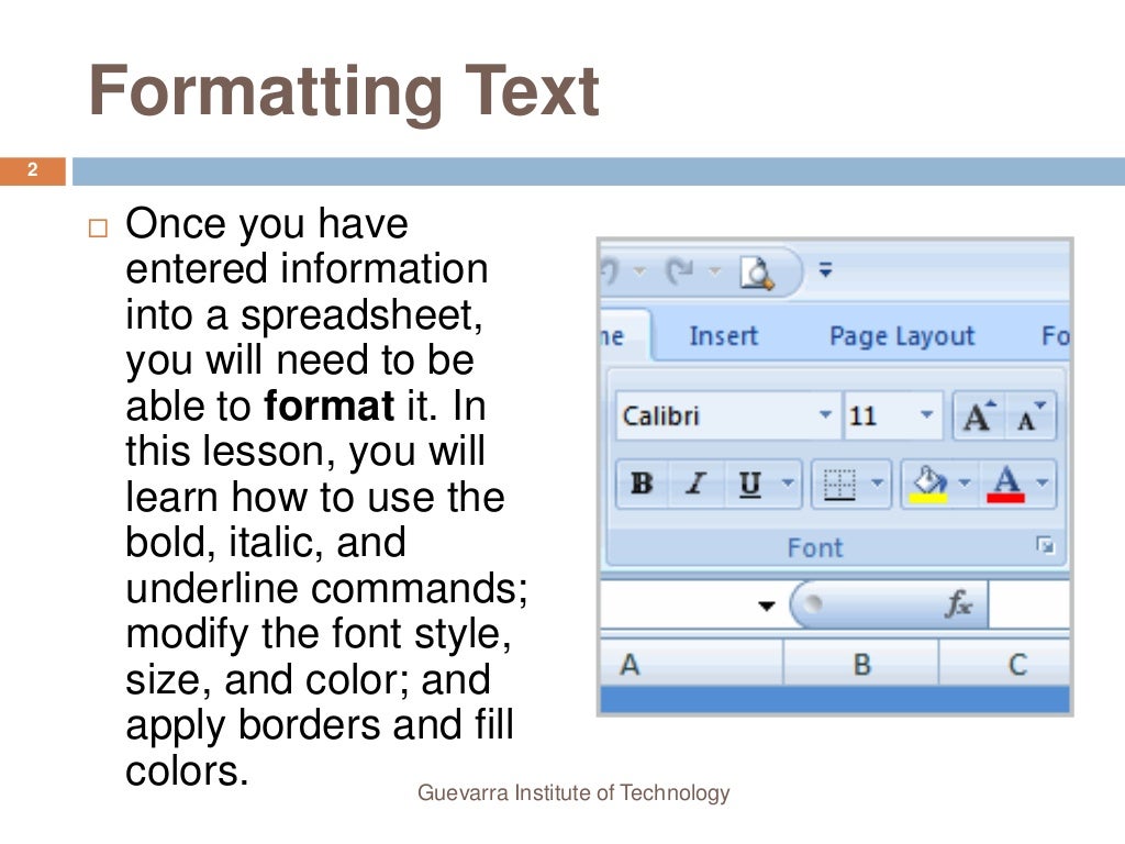 Lesson4 formatting text