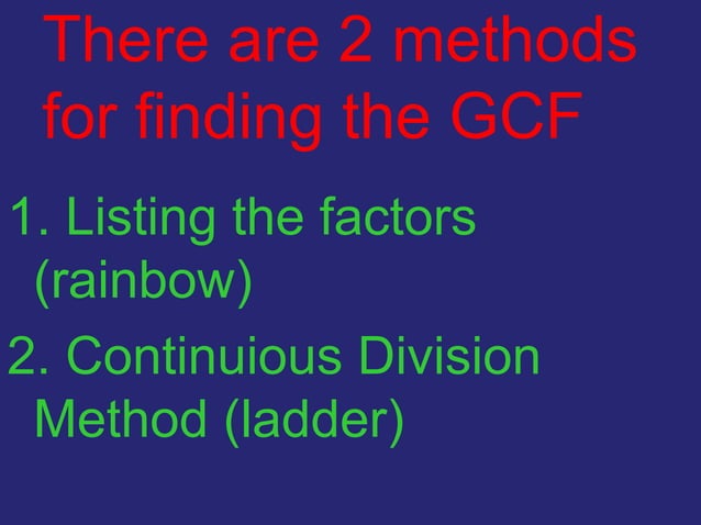 Mathematics 5 Quarter 1 Lesson4-Greatest Common Factor.ppt
