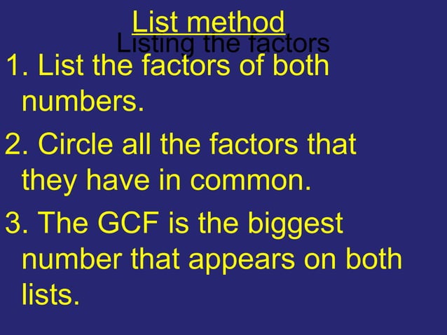 Mathematics 5 Quarter 1 Lesson4-Greatest Common Factor.ppt