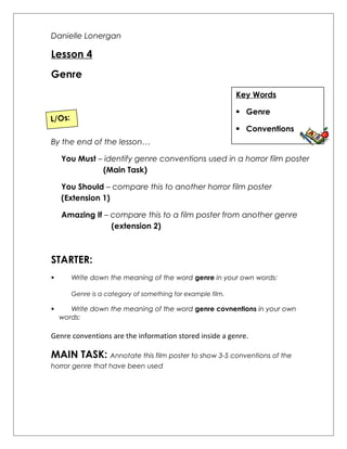 Lesson 4 genre | DOC