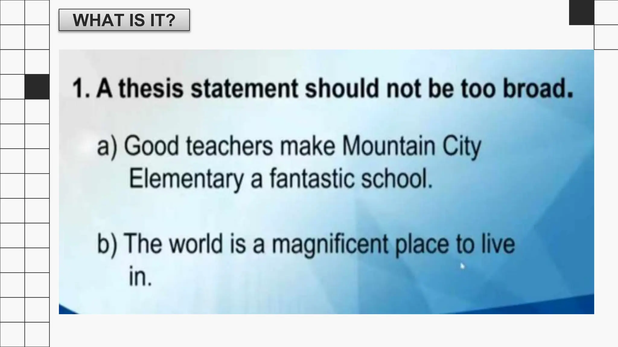 Lesson 4 Identifying Thesis Statement And Outlining Pptx