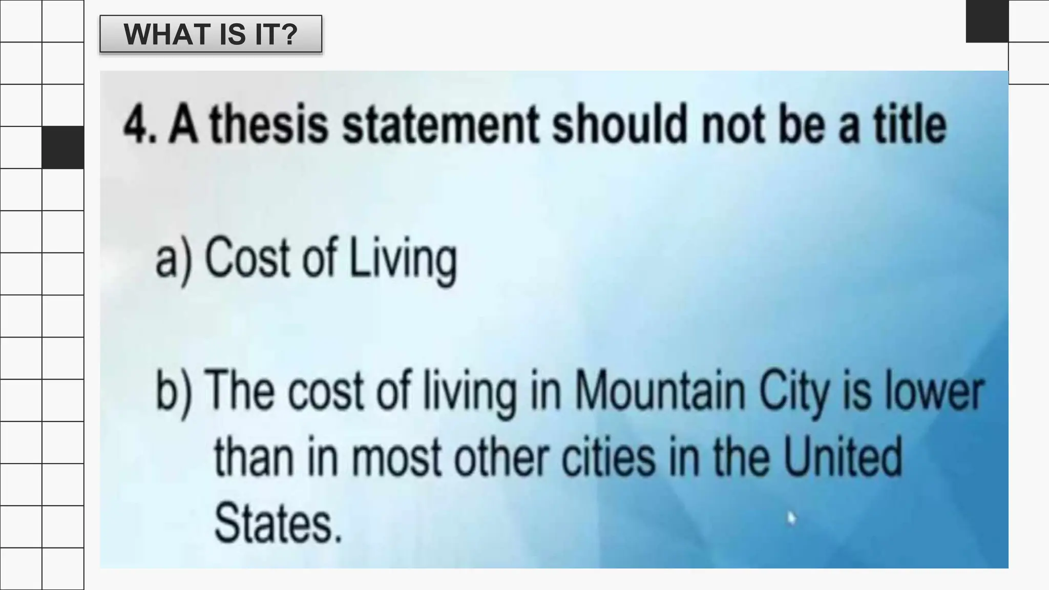 Lesson 4 Identifying Thesis Statement And Outlining Pptx