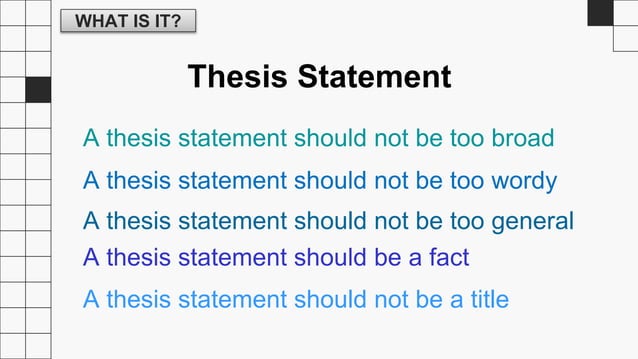Lesson 4 Identifying Thesis Statement And Outlining Pptx