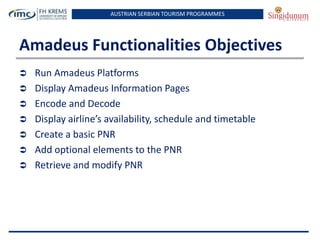 Lesson 4 Introduction to Amadeus | PPTX