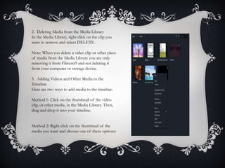 Lesson 4 - Introduction to Filmora.pptx | Video Software | Computer Software and Applications