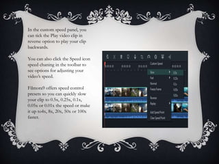 Lesson 4 - Introduction to Filmora.pptx | Video Software | Computer Software and Applications
