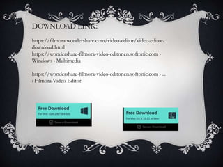 Lesson 4 - Introduction to Filmora.pptx | Video Software | Computer Software and Applications