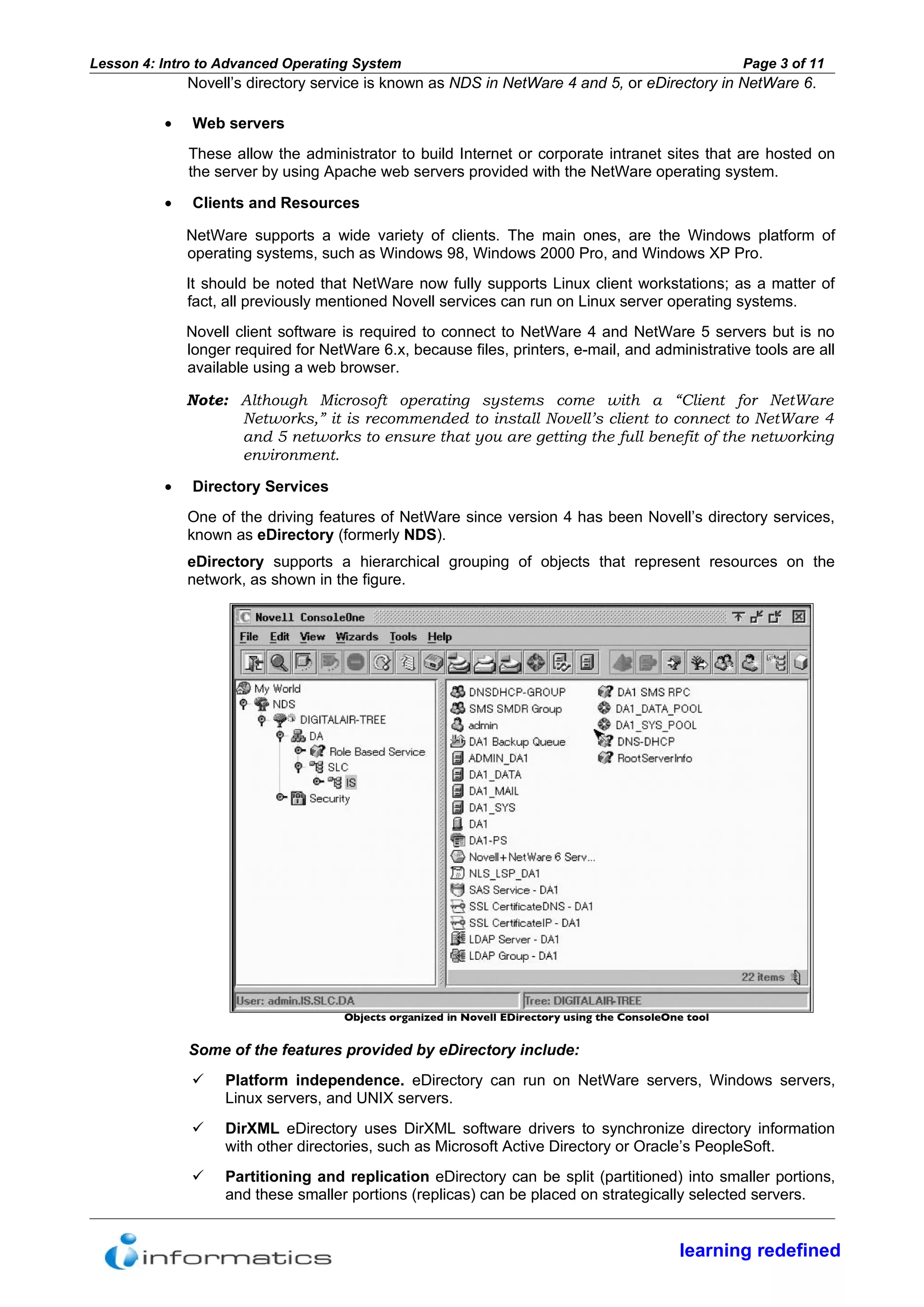 Lesson 4 intro to advanced o perating systems | DOC | Operating Systems | Computer Software and ...