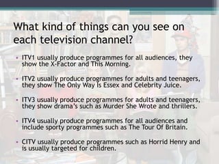 TV Comedy: History of ITV | PPTX