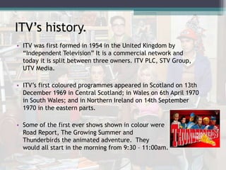 TV Comedy: History of ITV | PPTX