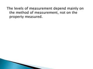 Lesson 4 level of measurement | PPTX