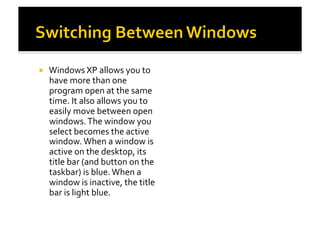 Lesson 4 moving and resizing windows | PDF