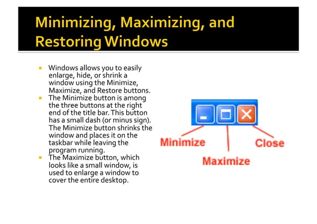 Lesson 4 moving and resizing windows | PDF
