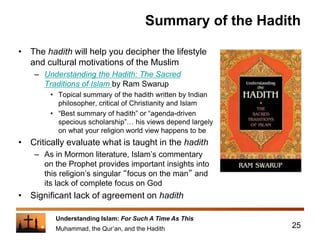 Lesson 4 Muhammad the Quran and the Hadith | PPT