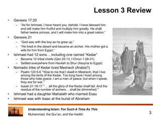 Lesson 4 Muhammad the Quran and the Hadith | PPT