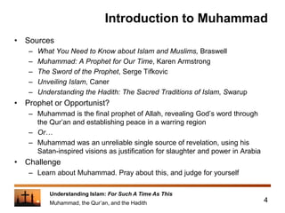 Lesson 4 Muhammad the Quran and the Hadith | PPT