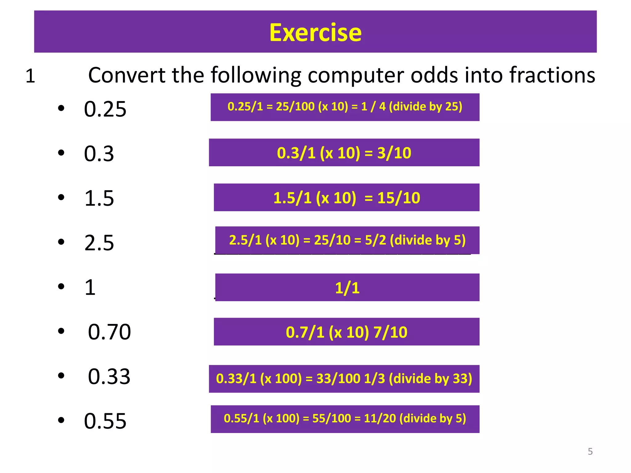 Lesson 4 multiple bets | PPT