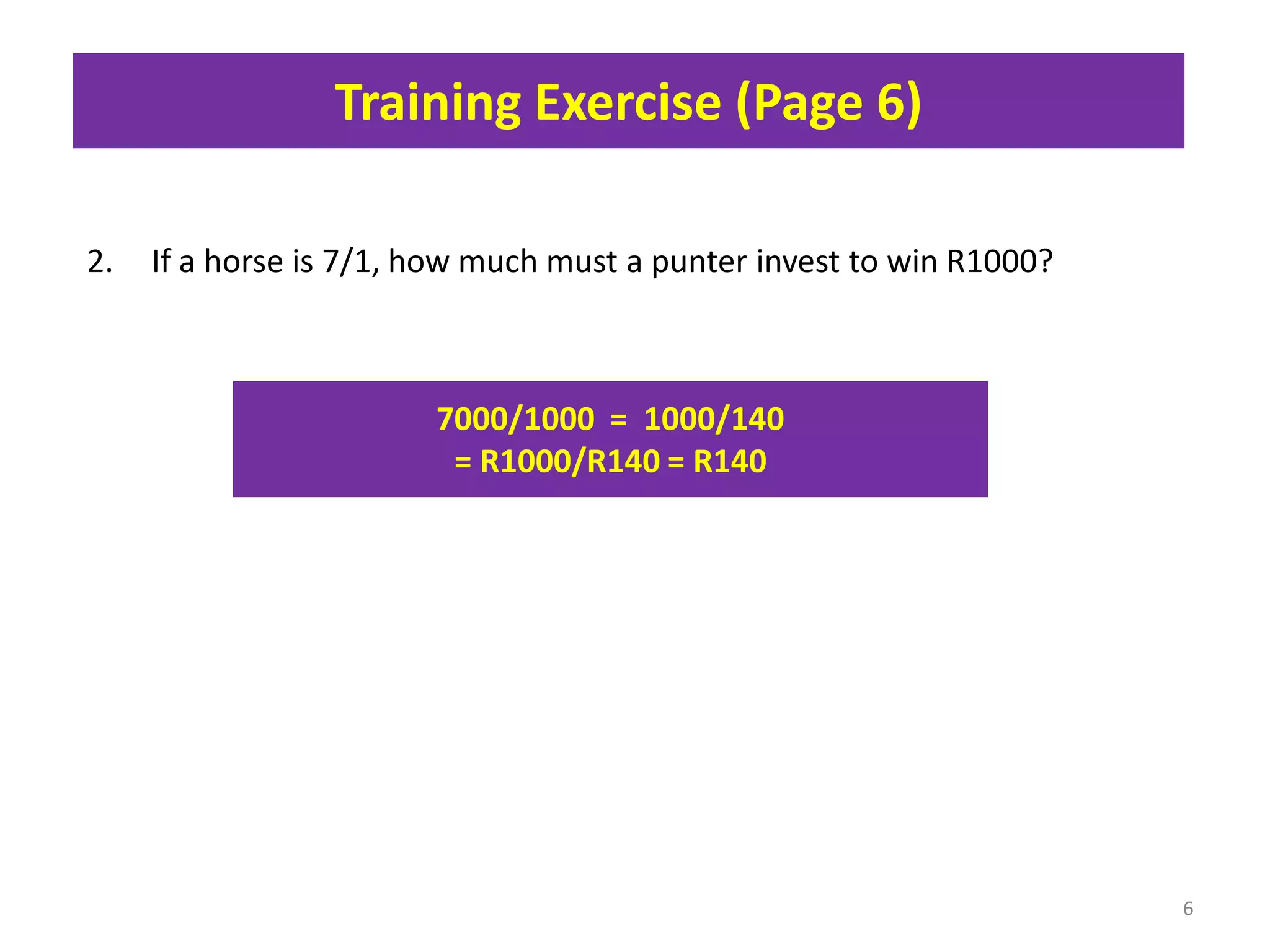 Lesson 4 multiple bets | PPT