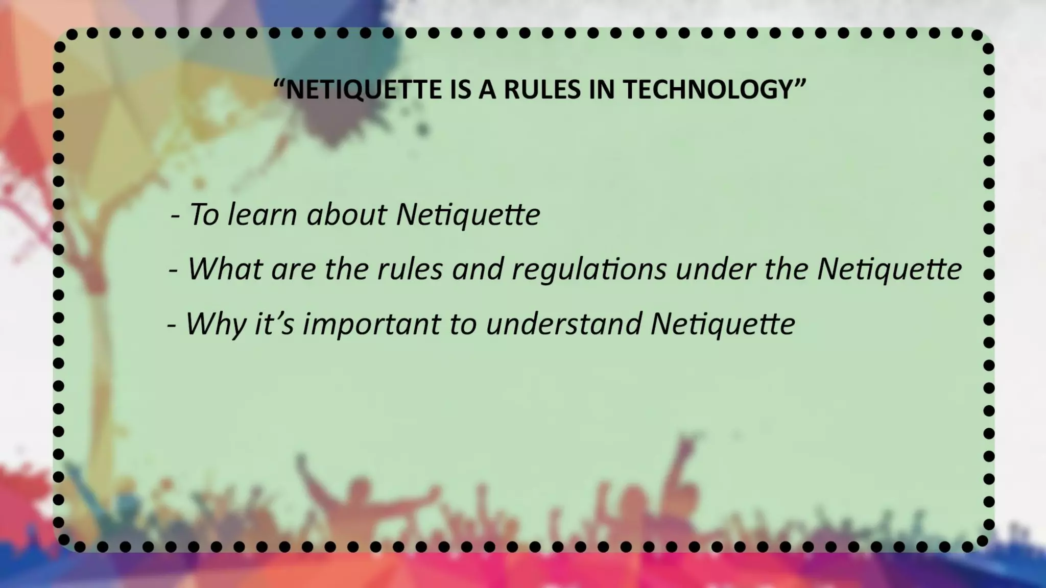 Lesson 4 netiquette | PPT
