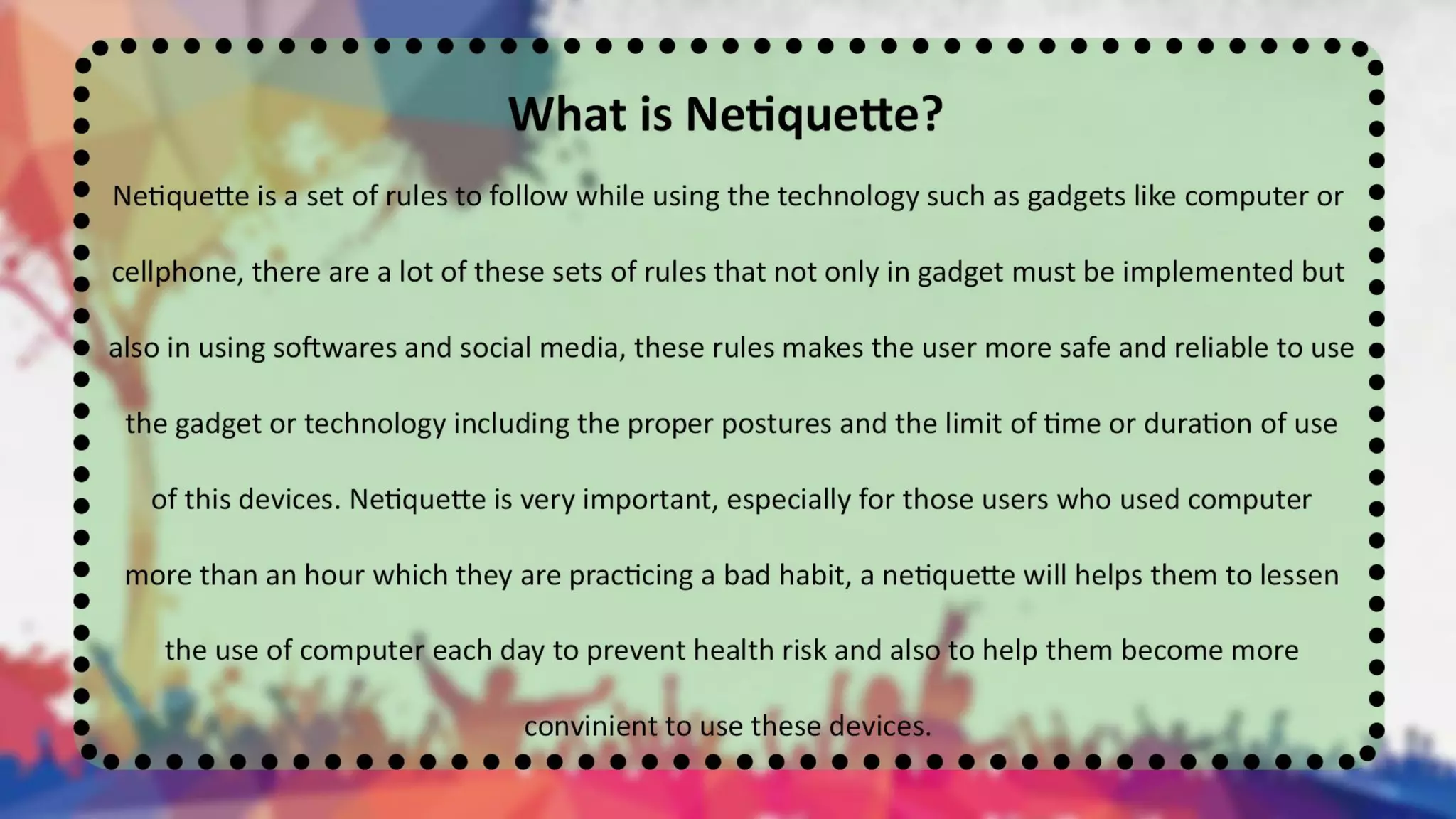 Lesson 4 netiquette | PPT