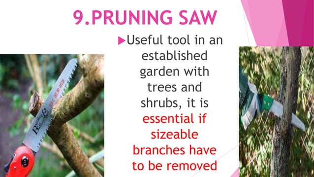 Lesson 4-Nursery Tools and Safety Precautions.pptx | Gardening | Home ...