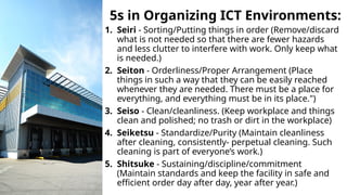 Grade 7 ICT: Occupational Safety and Health (OHS) Standards in ICT (PPT ...