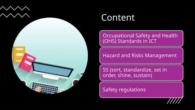 Grade 7 ICT: Occupational Safety and Health (OHS) Standards in ICT (PPT ...
