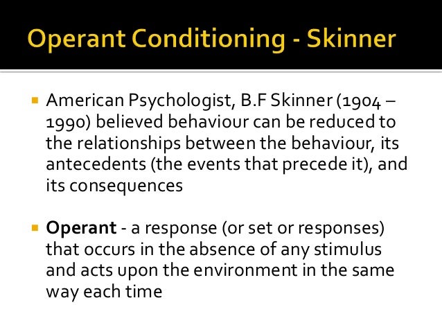 Lesson 4 operant conditioning