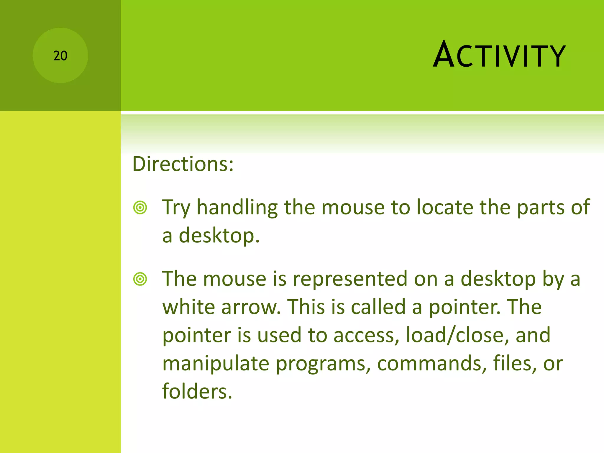 Basic Parts of a Desktop | PPT
