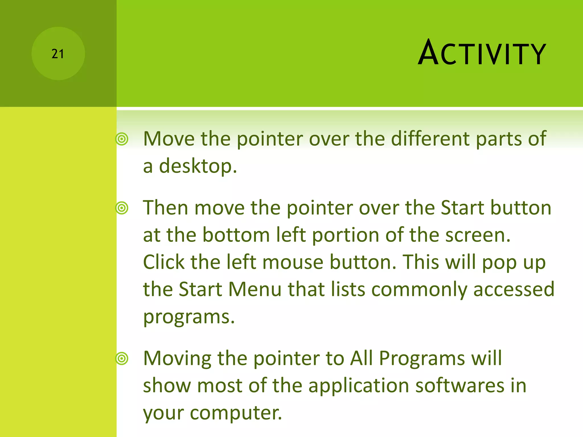 Basic Parts of a Desktop | PPT