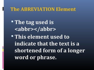 Preformatted, abbreviation, acronyms | PPT