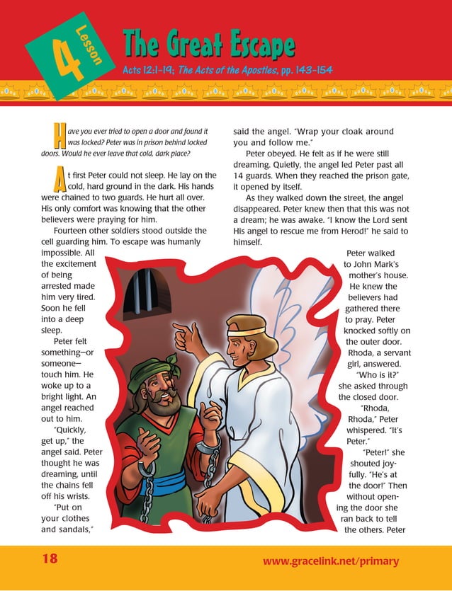 Lesson 4 | Primary | Sabbath School | Second Quarter 2015 | PDF