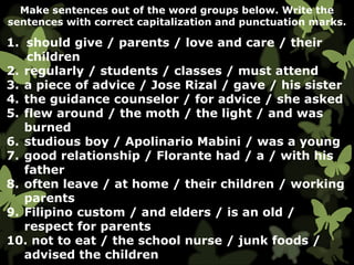 Lesson 4 sentence | PPT