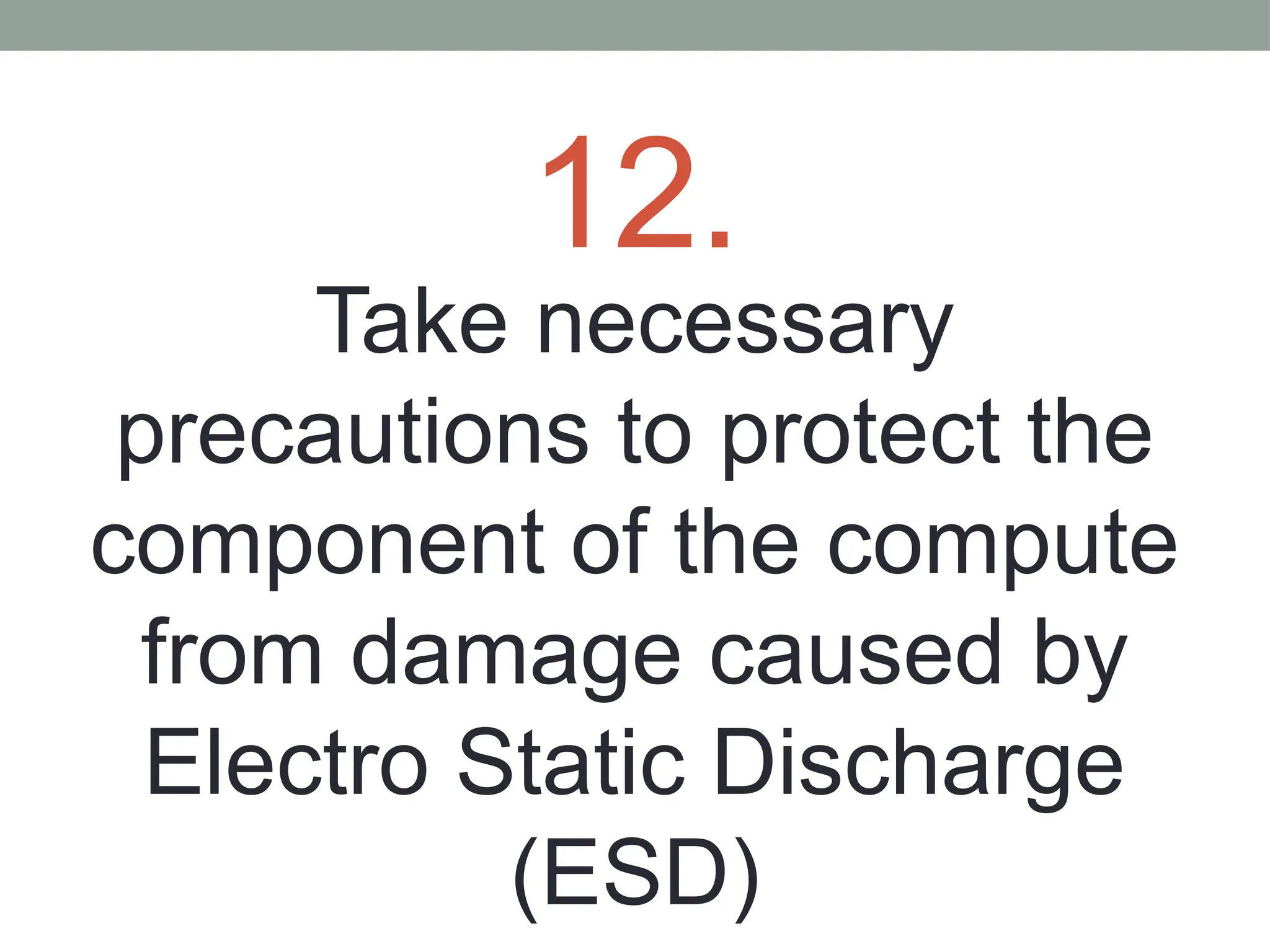 Lesson 4 - Sfety Precautions when Working in ICT Environments Fire ...