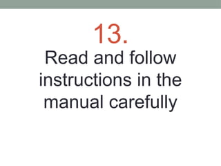Lesson 4 - Sfety Precautions when Working in ICT Environments Fire ...