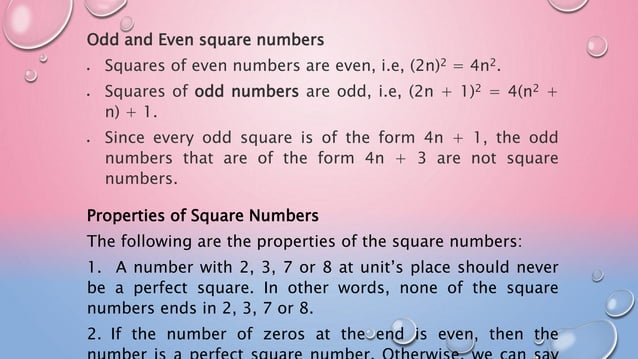 Lesson 4 square numbers | PPTX | Science