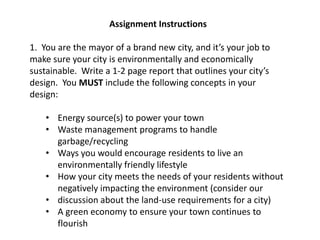 Sustainable Communities: Grade 8 Geography | PPTX